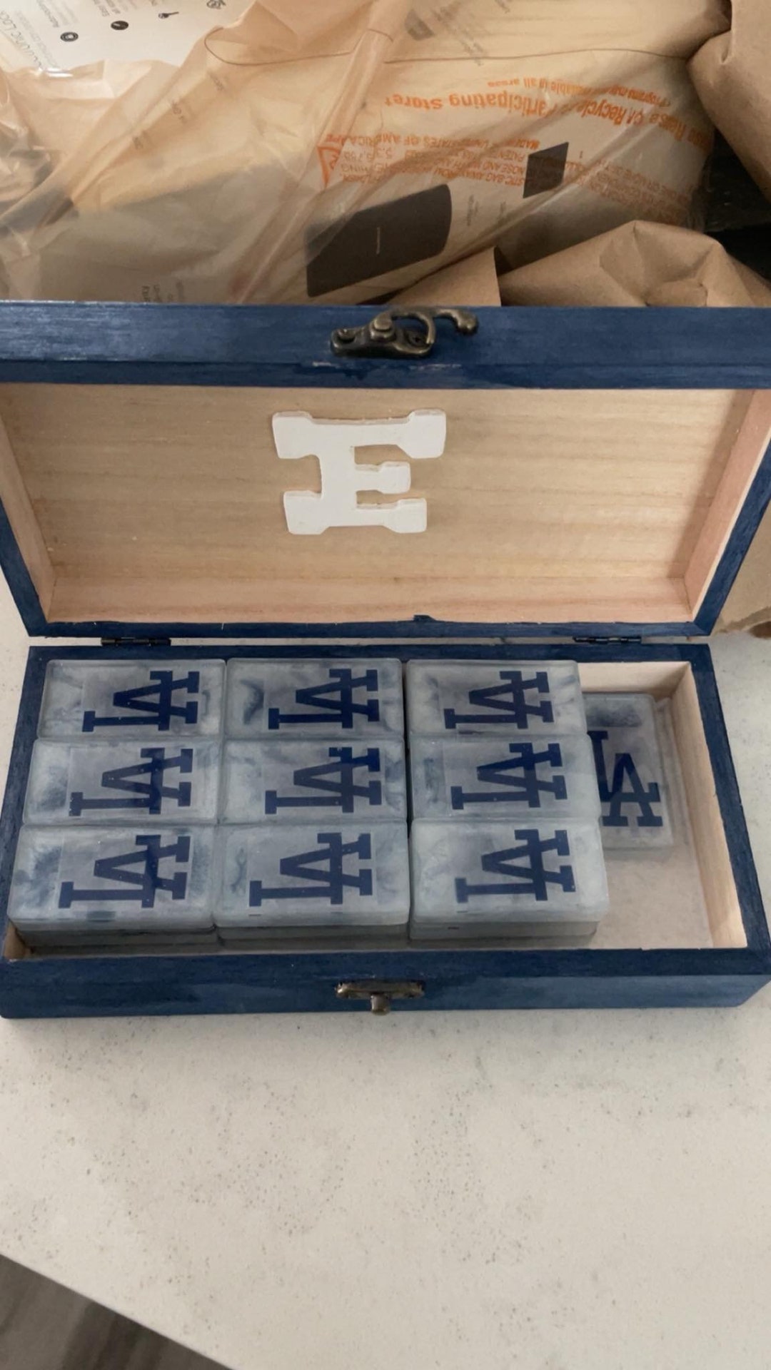Dodgers Custom Dominoes With Custom Box - Etsy