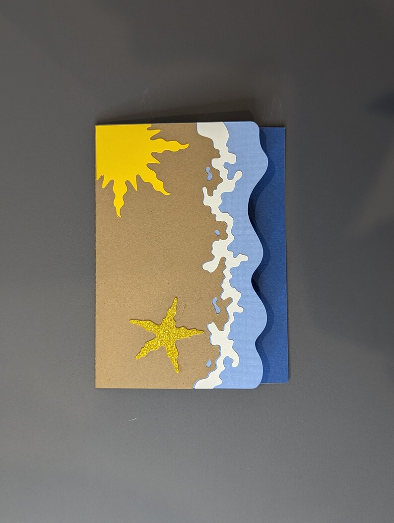 Summer, Sand, Beach Card - Etsy