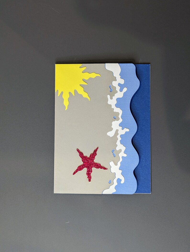 Summer, Sand, Beach Card - Etsy