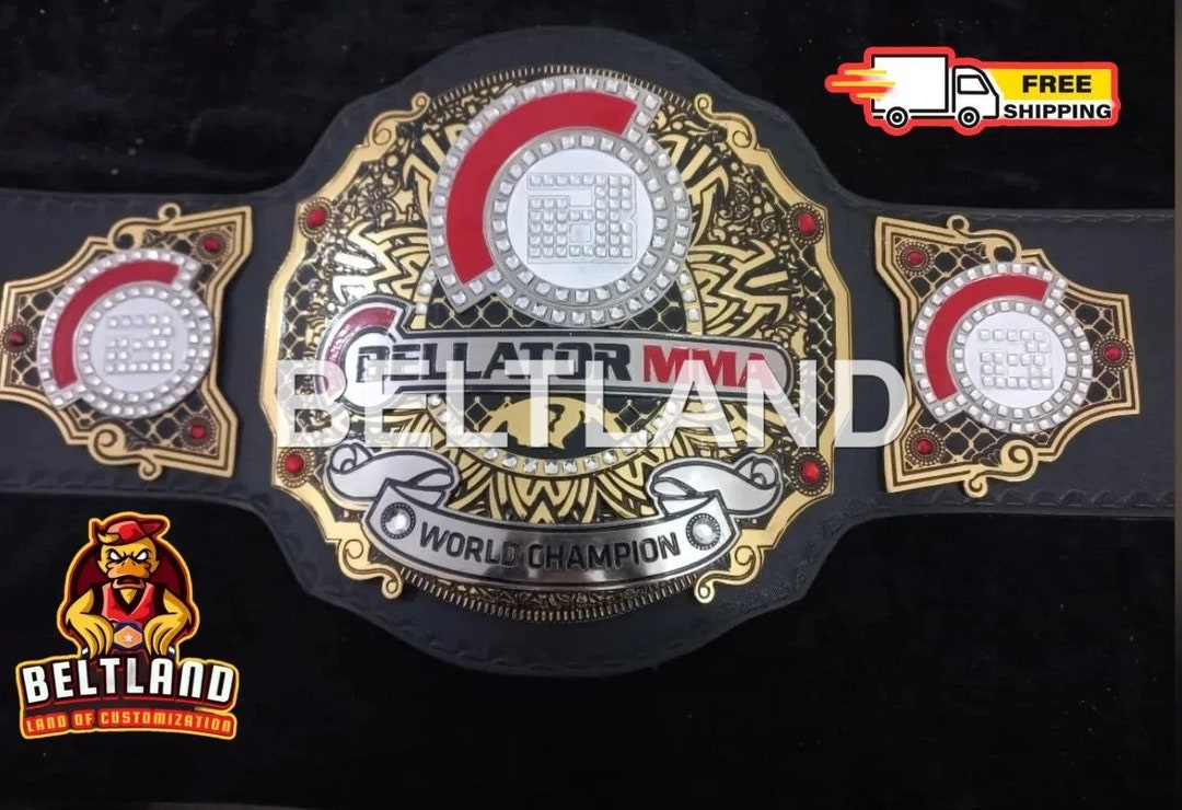 BELLATOR MMA World Championship Replica Title Belt Adult Size Zinc 2mm ...