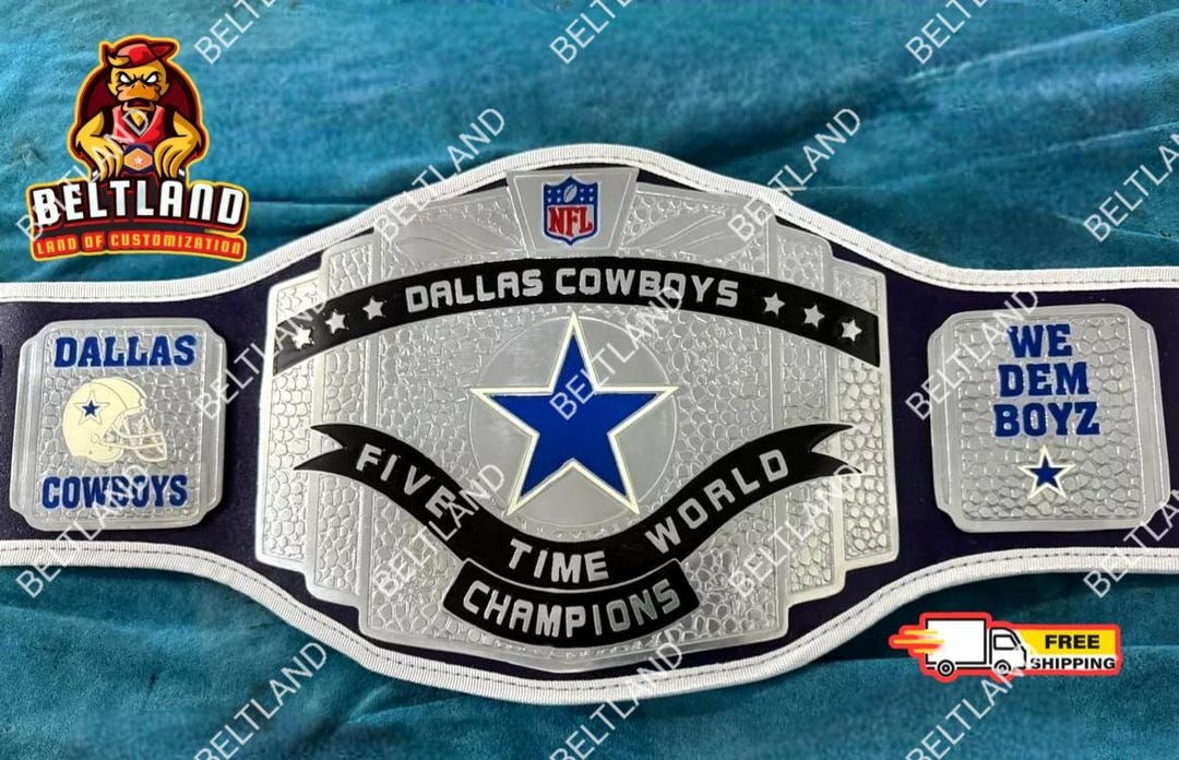 Dallas Cowboys Championship Belt Adult Size Made in Zinc 2mm 4mm - Etsy