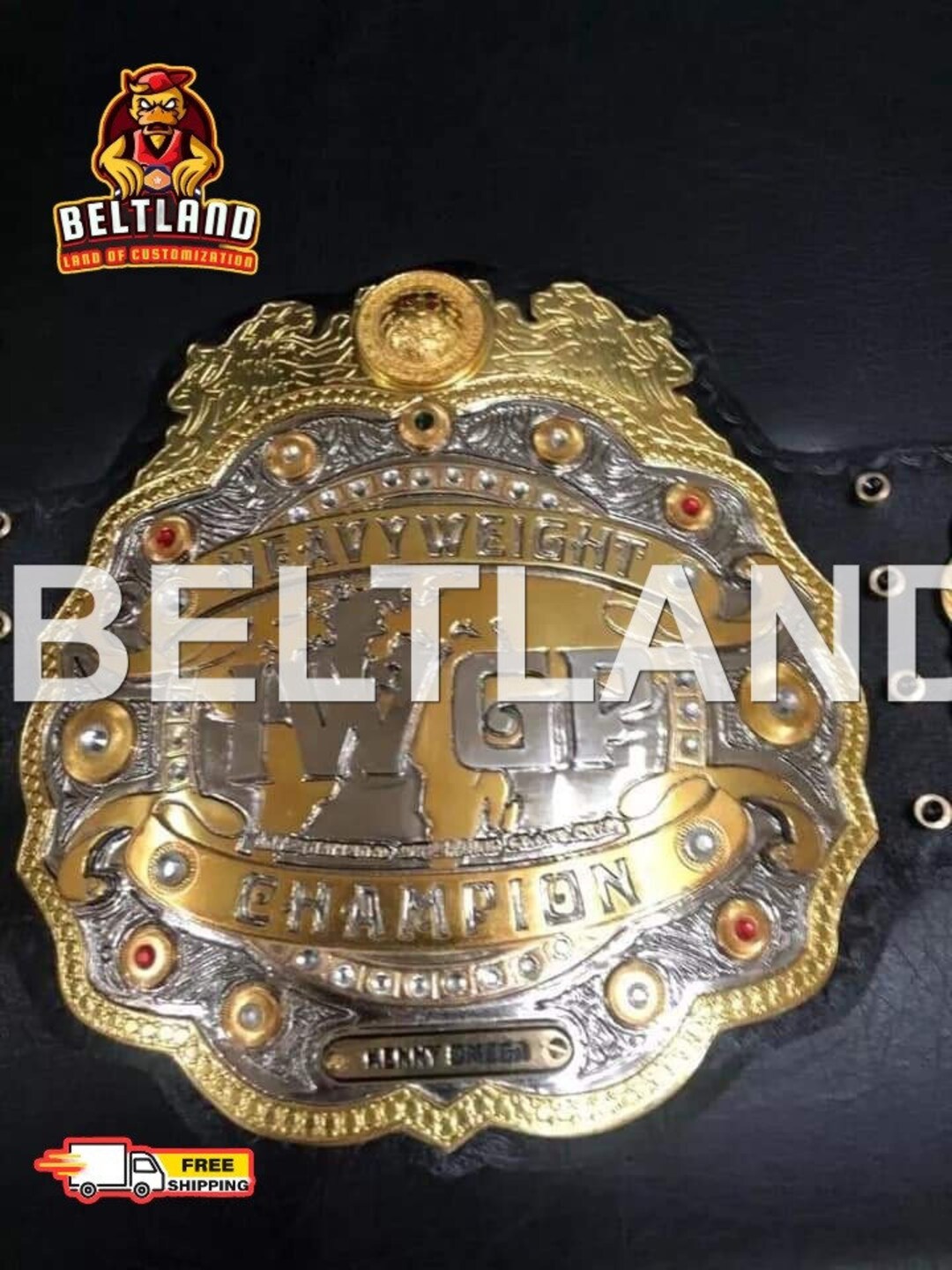 IWGP V4 Heavy Weight Championship Belt Replica, 2mm 4mm Zinc Adult Size ...