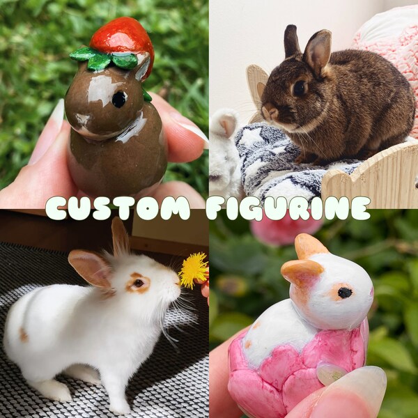 Bunny Figurines - Etsy