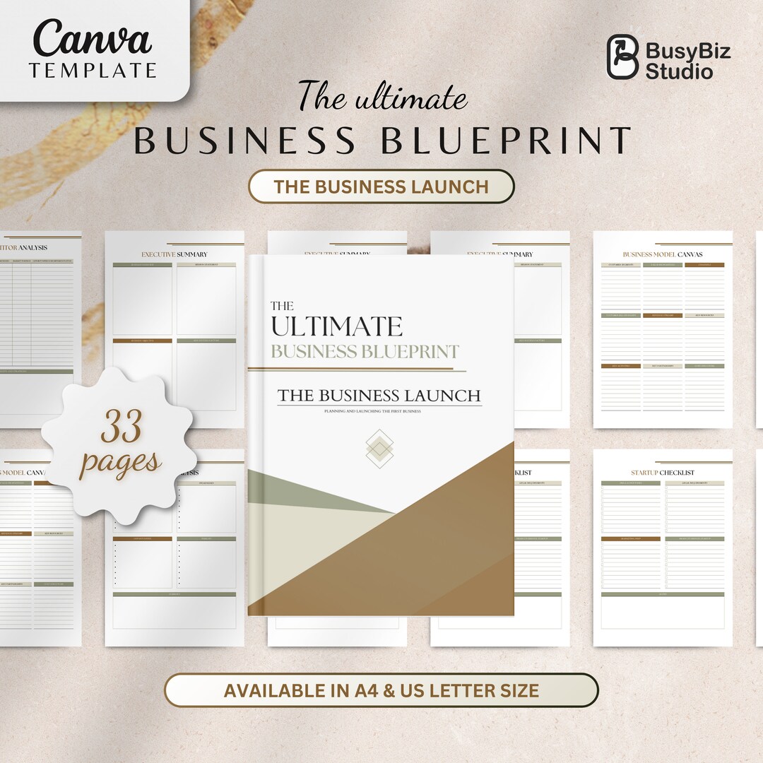 Business Plan Template for Launching a Business, Small Business ...