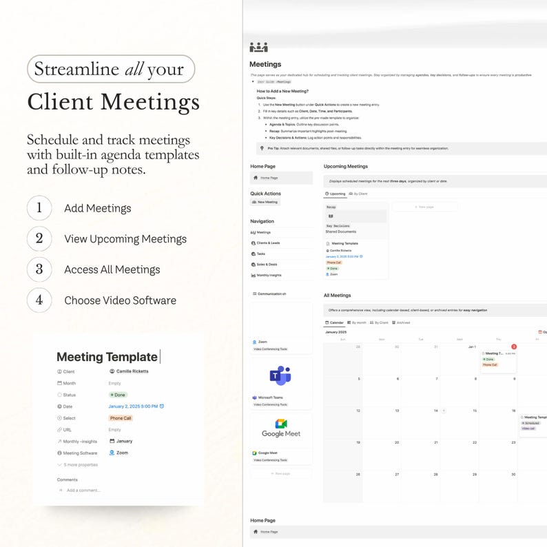 Notion CRM Template: All-in-one Business Management System - Etsy Australia