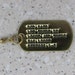 Real Brass Debossed Military Dog Tag PULL CHAIN Dogtag Custom Made in ...