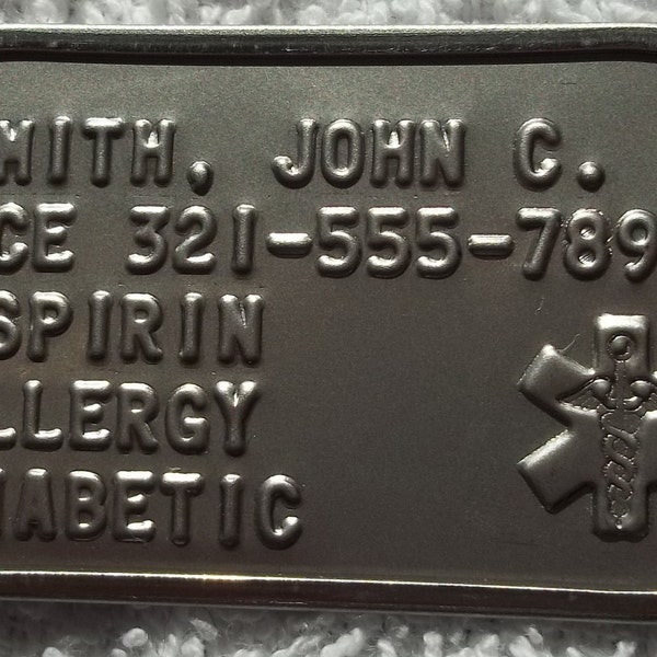 Dog Tag Bracelet - Etsy