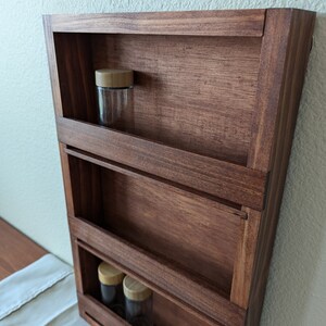 Custom Spice Rack, Handmade, Solid Wood, Kitchen Storage Shelf - Etsy