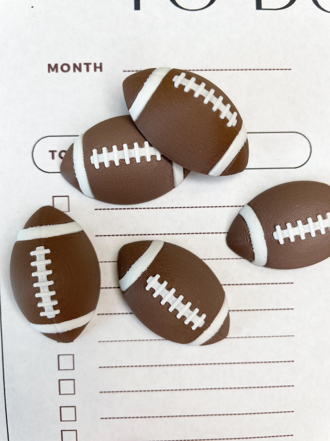 Football Magnets, Set of Six, Sports Magnets, Fridge Magnets, 3D ...
