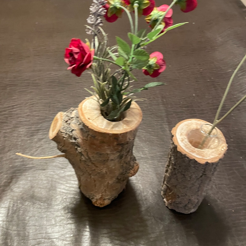 Log Vase - Etsy