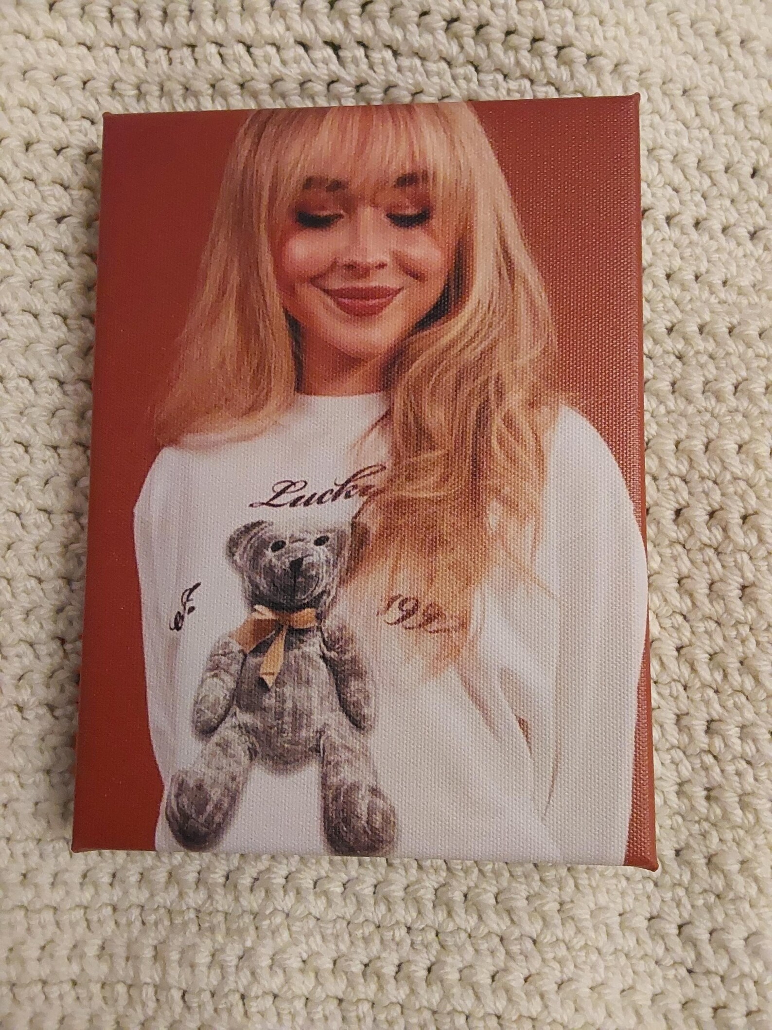 Sabrina Carpenter Inspired Photo on Canvas - Etsy