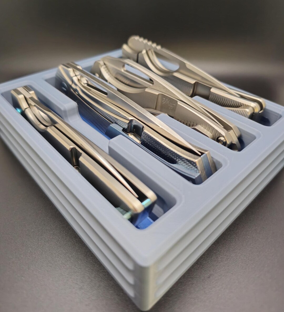 EDC Folding Knife Storage Tray - Pocket Knife Drawer Organizer & Knife ...