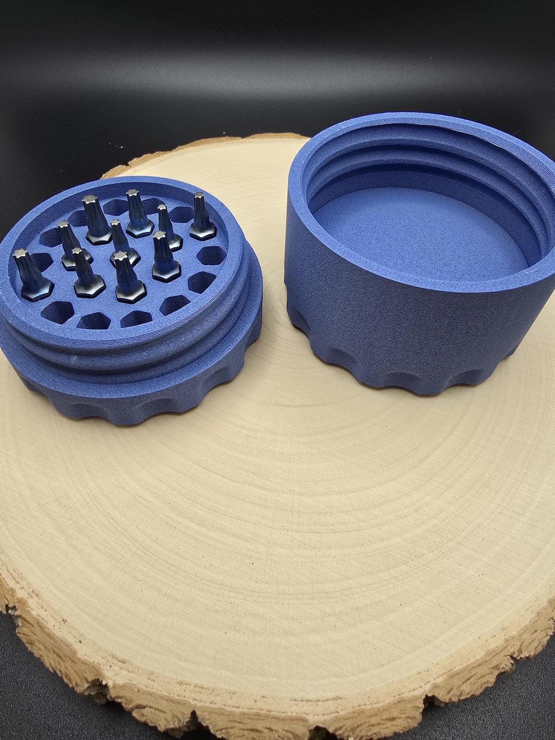 1/4" Driver Hex Bit Storage Container Made From Carbon Fiber (6.35mm ...