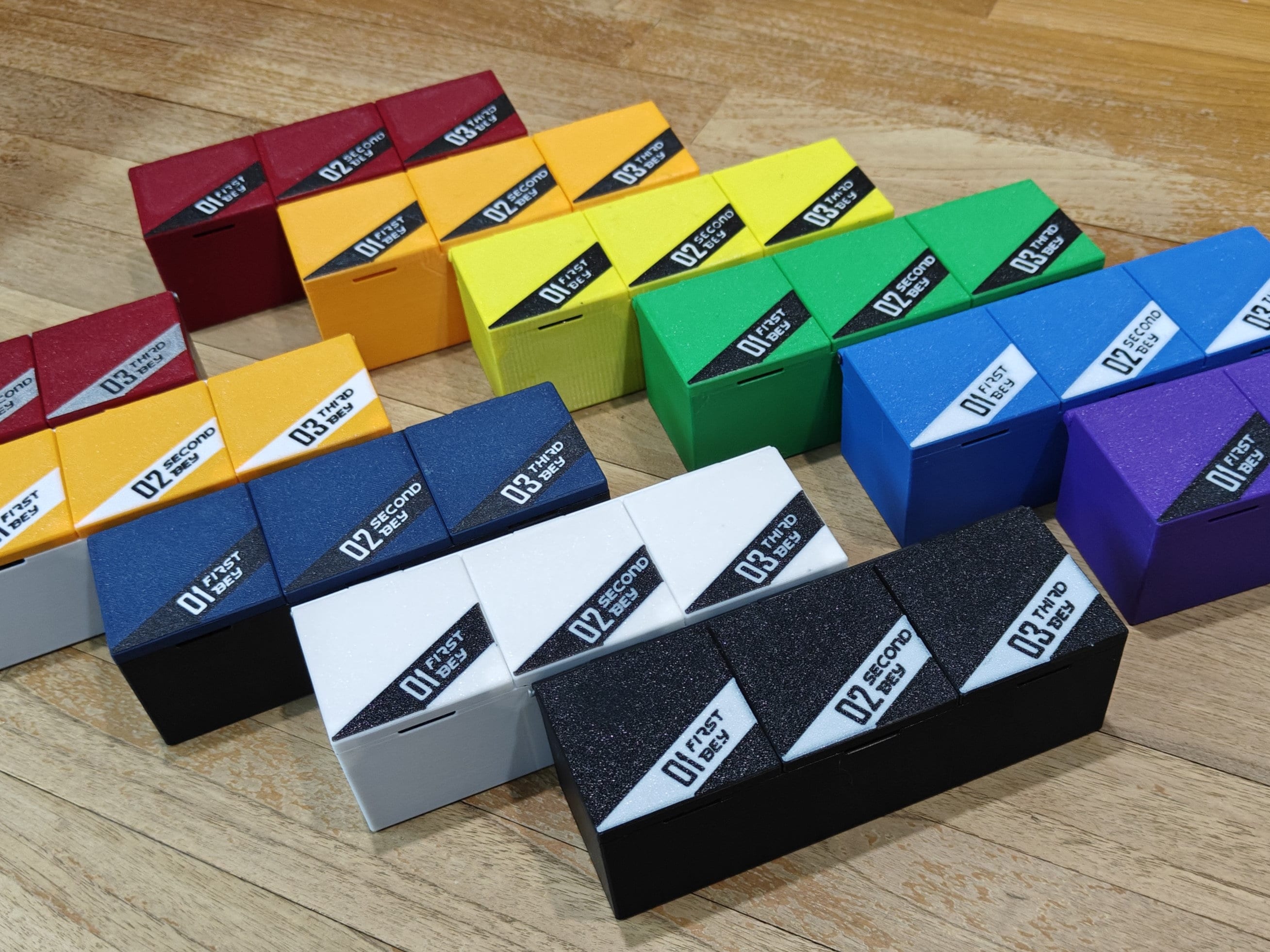 Beyblade X 3D Printed 3on3 'classic' Deck Case Customized Build - Etsy