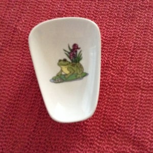 Ceramic Spoon Rests With a Cute Frog 5" Long and 3 1/2 Inches Wide at ...