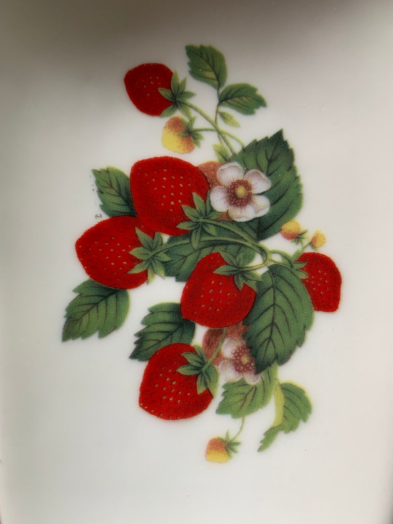 Ceramic Spoon Rest With Strawberries 5 Long and 3 - Etsy