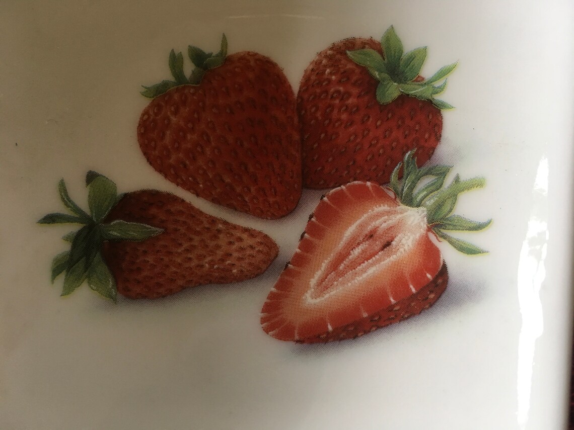 Ceramic Spoon Rest With Strawberries Cut 5 Long and 3 - Etsy Canada