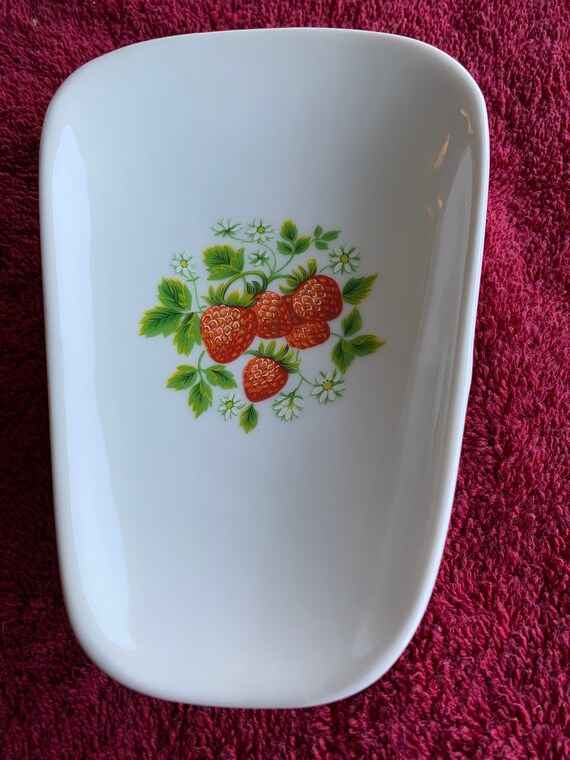 Ceramic Spoon Rests With Strawberries 5long and 3 1/2 Inches - Etsy