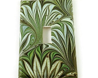 Double Light Switch Plate Wall Decor Light Switch Cover Green | Etsy