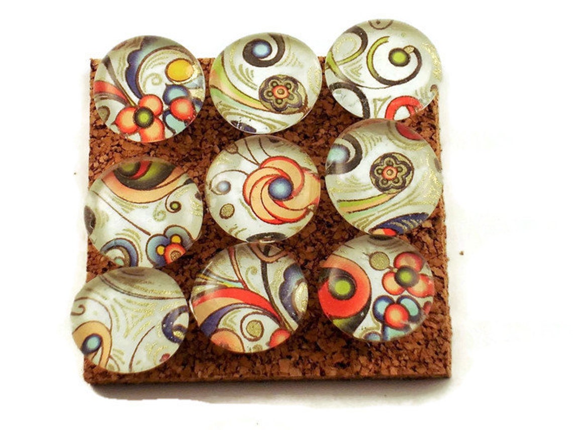 Glass Push Pins Thumb Tacks Cork Board Pins in Solstice P45 - Etsy