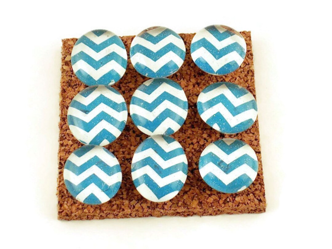 Decorative Funky Push Pins Thumb Tacks Cork Board Pins Turquoise ...