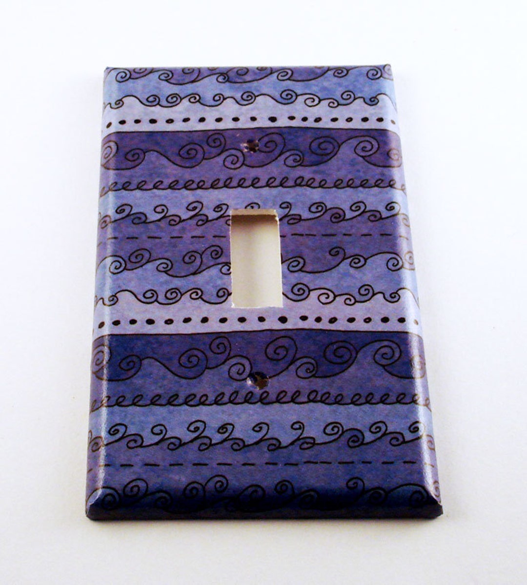 Switchplate Light Switch Cover in Funky Blue Waves (093S) - Etsy