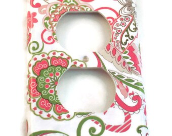 Light Pink Glitter Light Switch & Outlet Covers Pink Room - Etsy