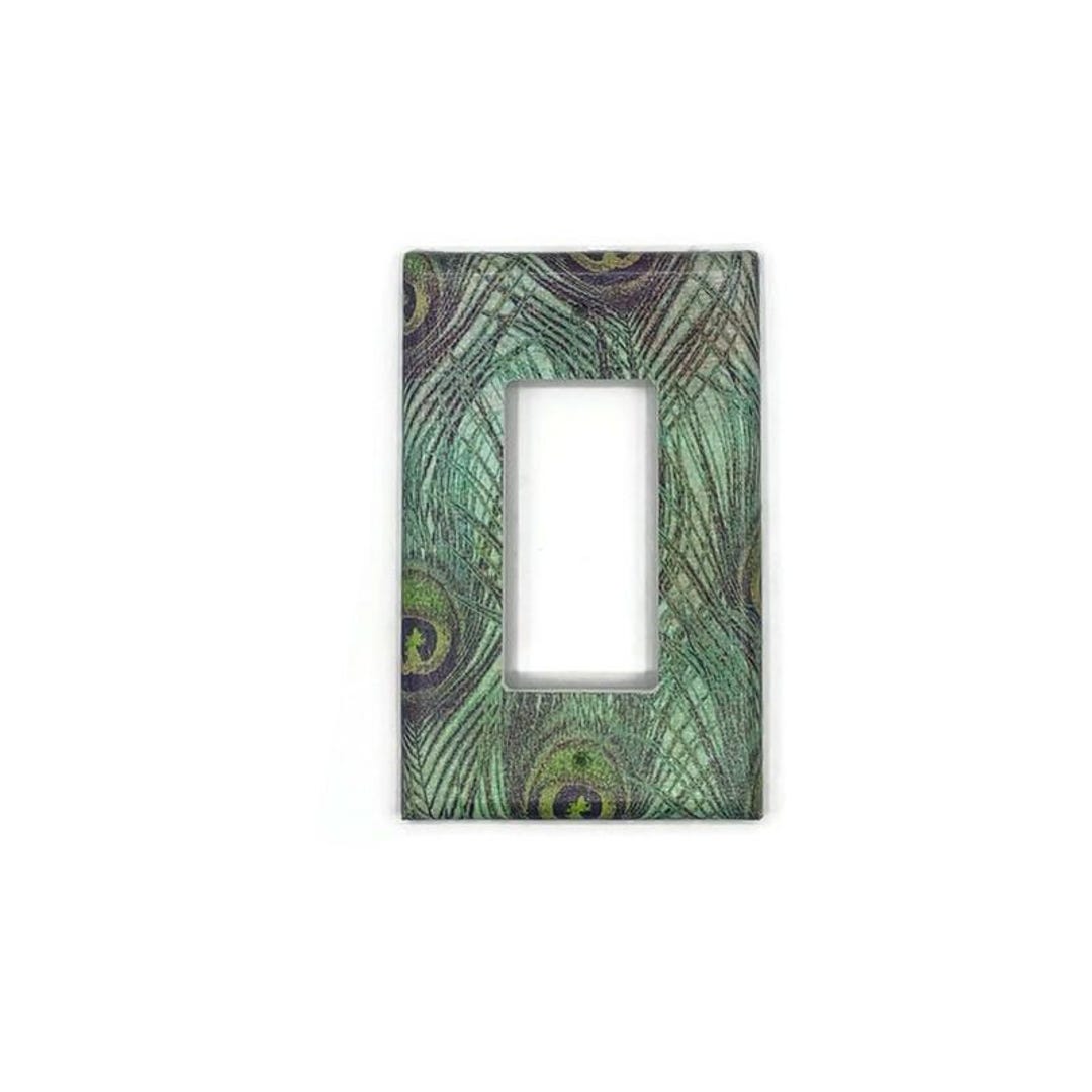 Single Rocker Light Switch Plate in Peacock 222R - Etsy