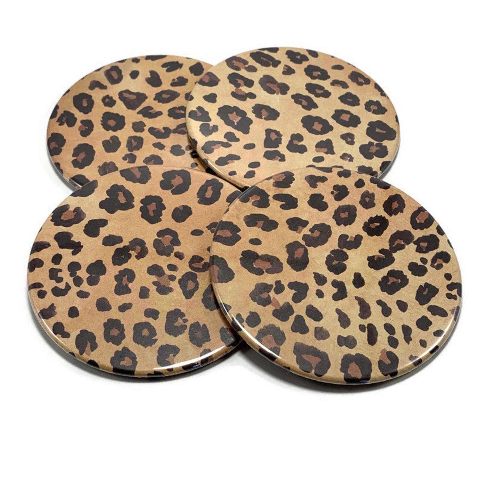 Set of 4 Drink Coasters Coaster Set in Be Wild - Etsy
