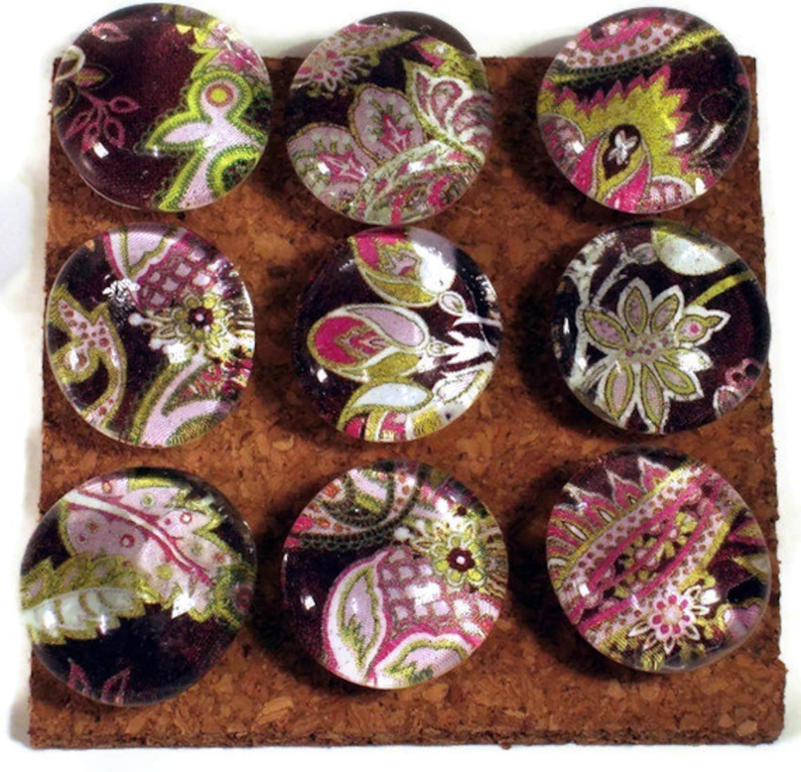 Glass Push Pins Thumb Tacks Cork Board Pins Sultry P05 - Etsy