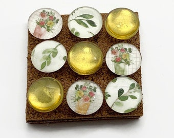 Decorative Glass Push Pins Thumb Tacks Cork Board Pins in - Etsy