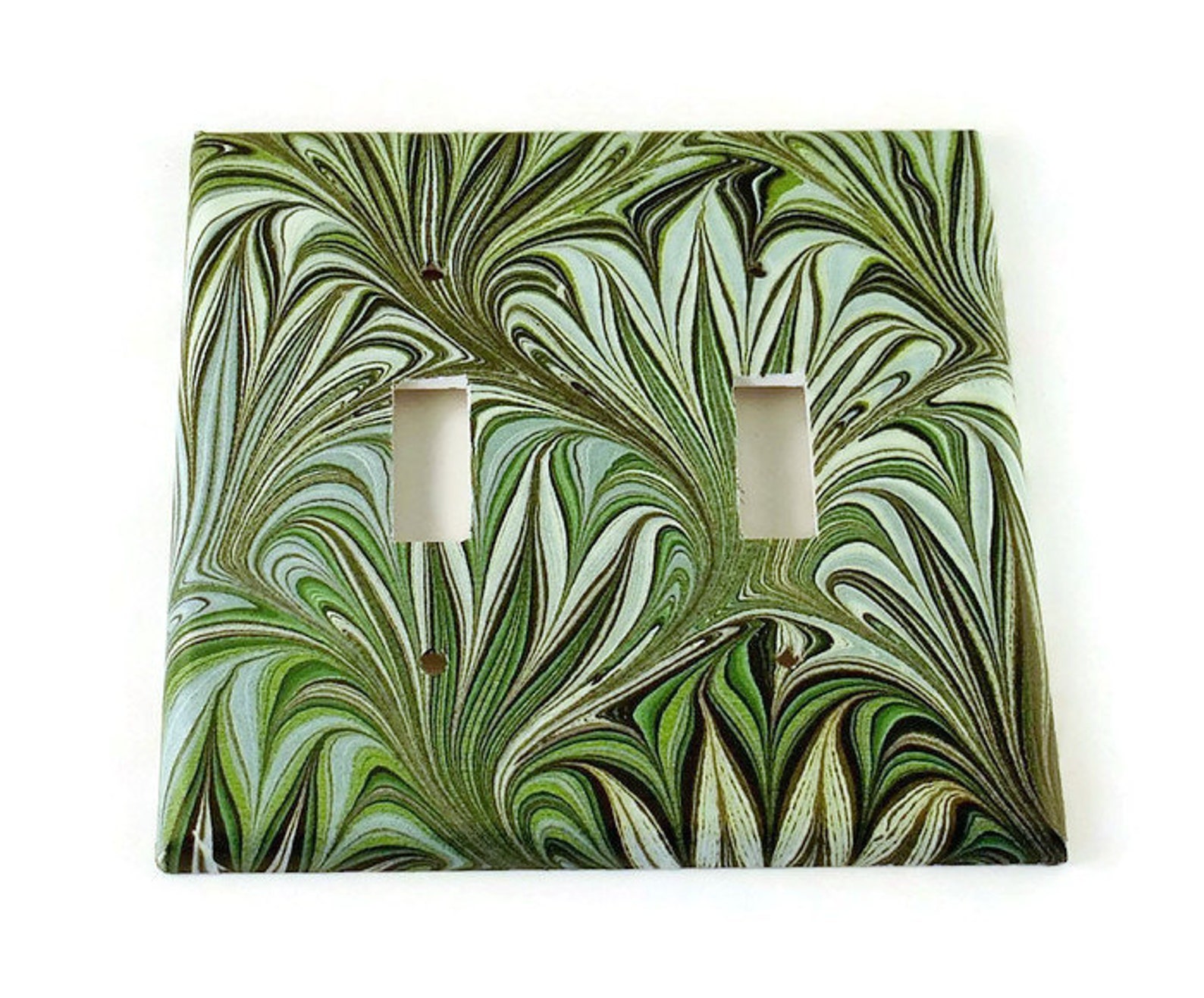 Double Light Switch Plate Wall Decor Light Switch Cover Green | Etsy