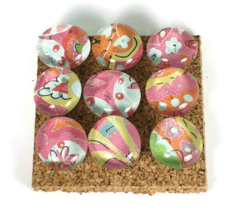 Decorative Glass Push Pins Thumb Tacks Cork Board Pins in - Etsy