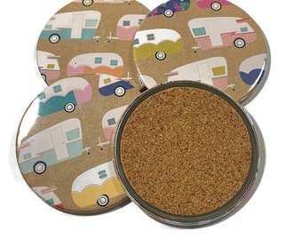 Set of 4 Drink Coasters Coaster Set in Be Wild - Etsy