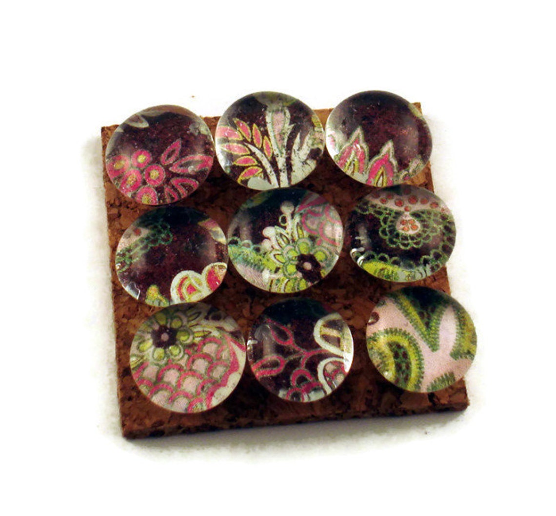 Glass Push Pins Thumb Tacks Cork Board Pins Sultry P05 - Etsy