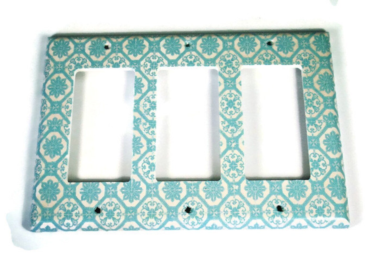 Light Blue Triple Rocker Switchplate Light Switch Cover in | Etsy