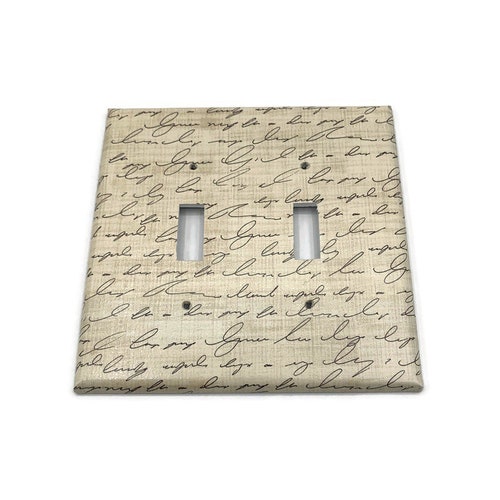 Double Rocker Switch Plate Light Switch Cover in Lemonade - Etsy