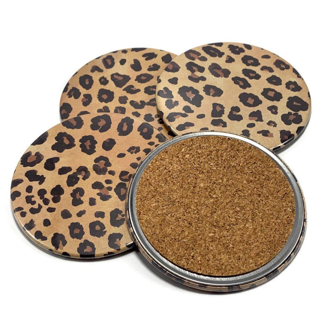 Set of 4 Drink Coasters Coaster Set in Be Wild - Etsy