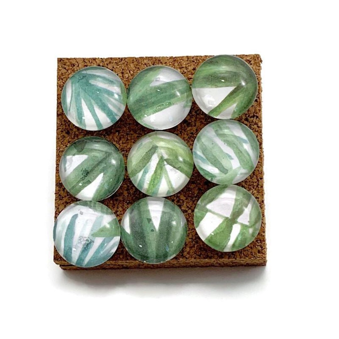 Decorative Glass Push Pins Thumb Tacks Cork Board Pins in Plant Life ...