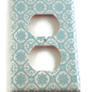 Light Blue Switchplate Light Switch Cover Outlet in Royal - Etsy