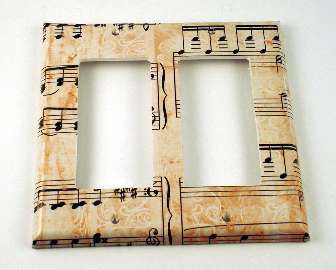 Double Rocker Light Switch Cover Wall Decor Switchplate Switch Plate in ...