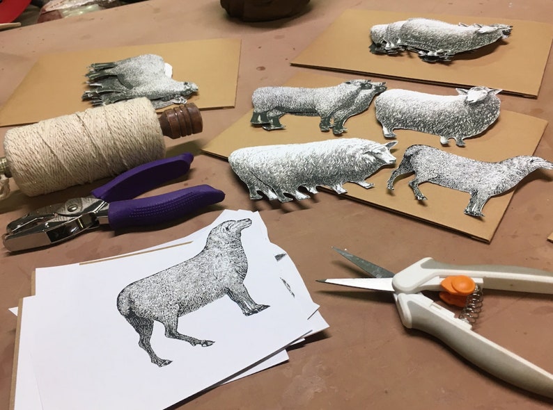 To Help You Sleep - Paper String Sheep Garland - Etsy