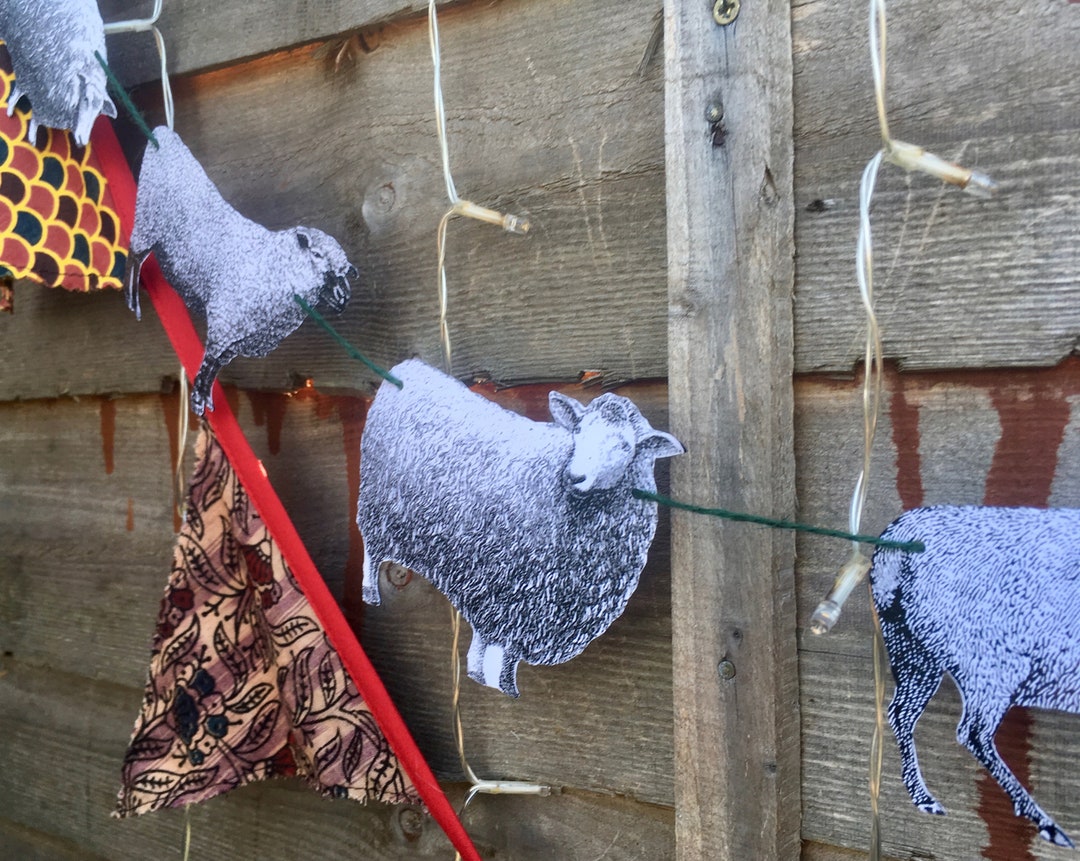 To Help You Sleep - Paper String Sheep Garland - Etsy