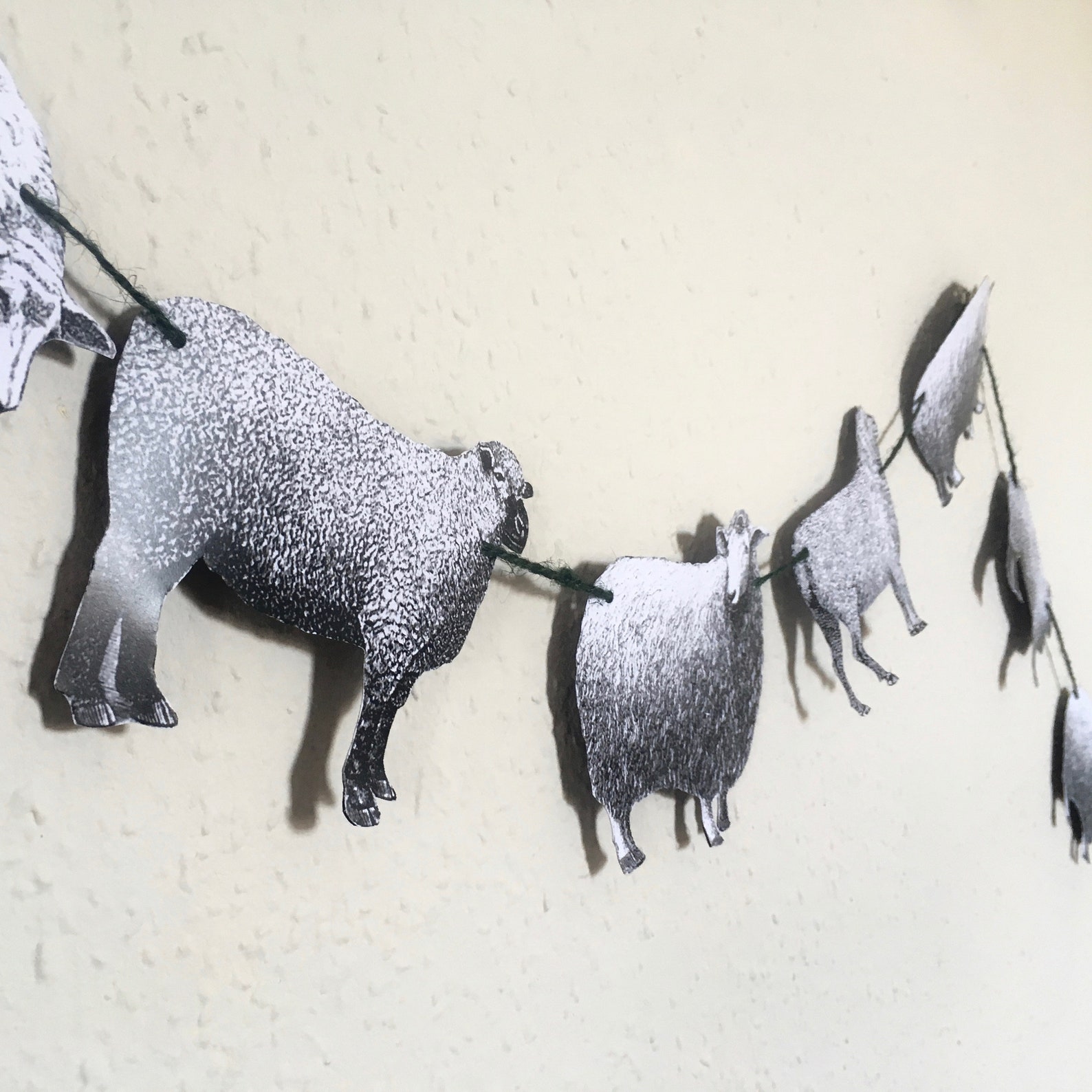 To Help You Sleep - Paper String Sheep Garland - Etsy