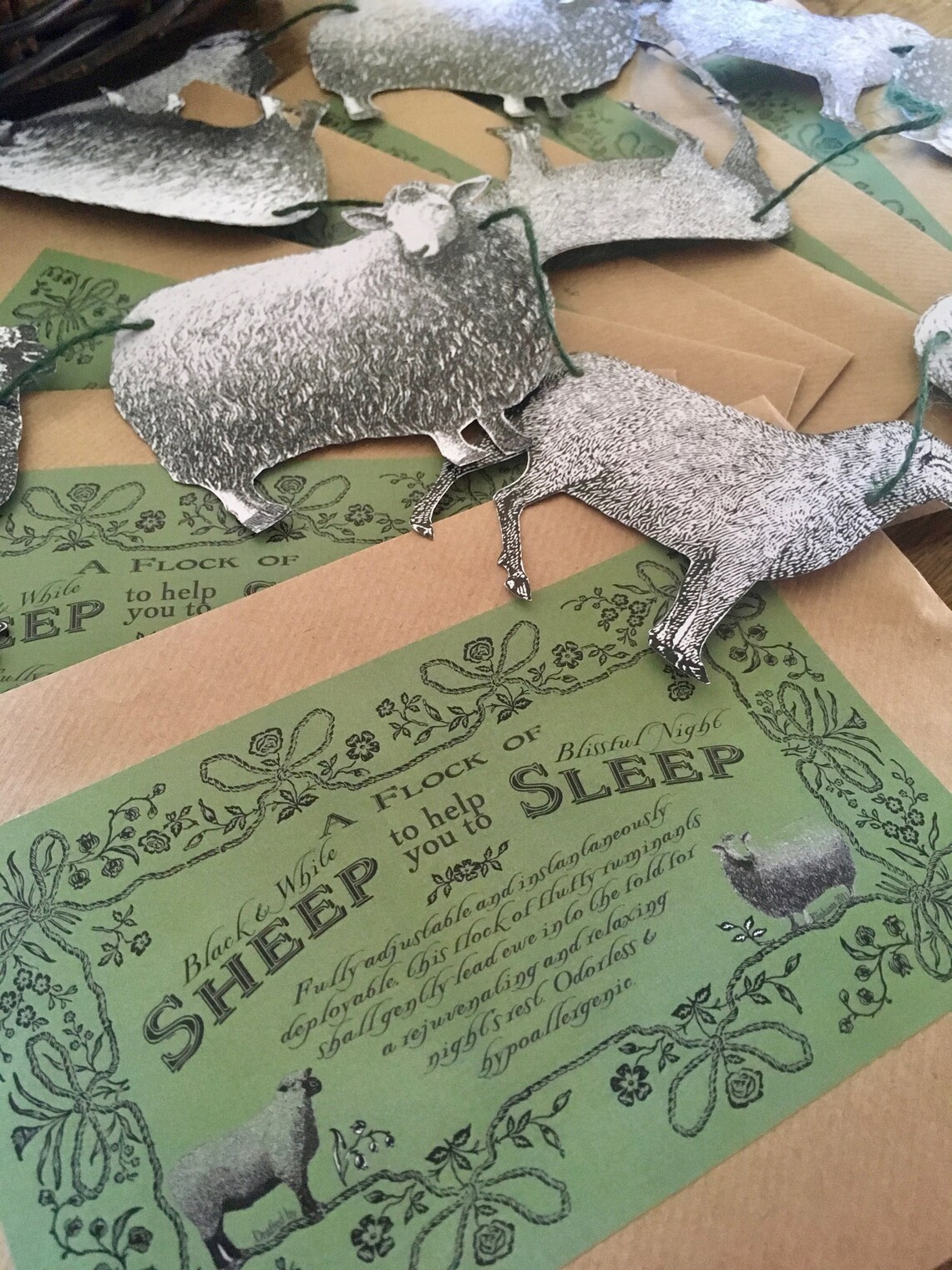 To Help You Sleep - Paper String Sheep Garland - Etsy