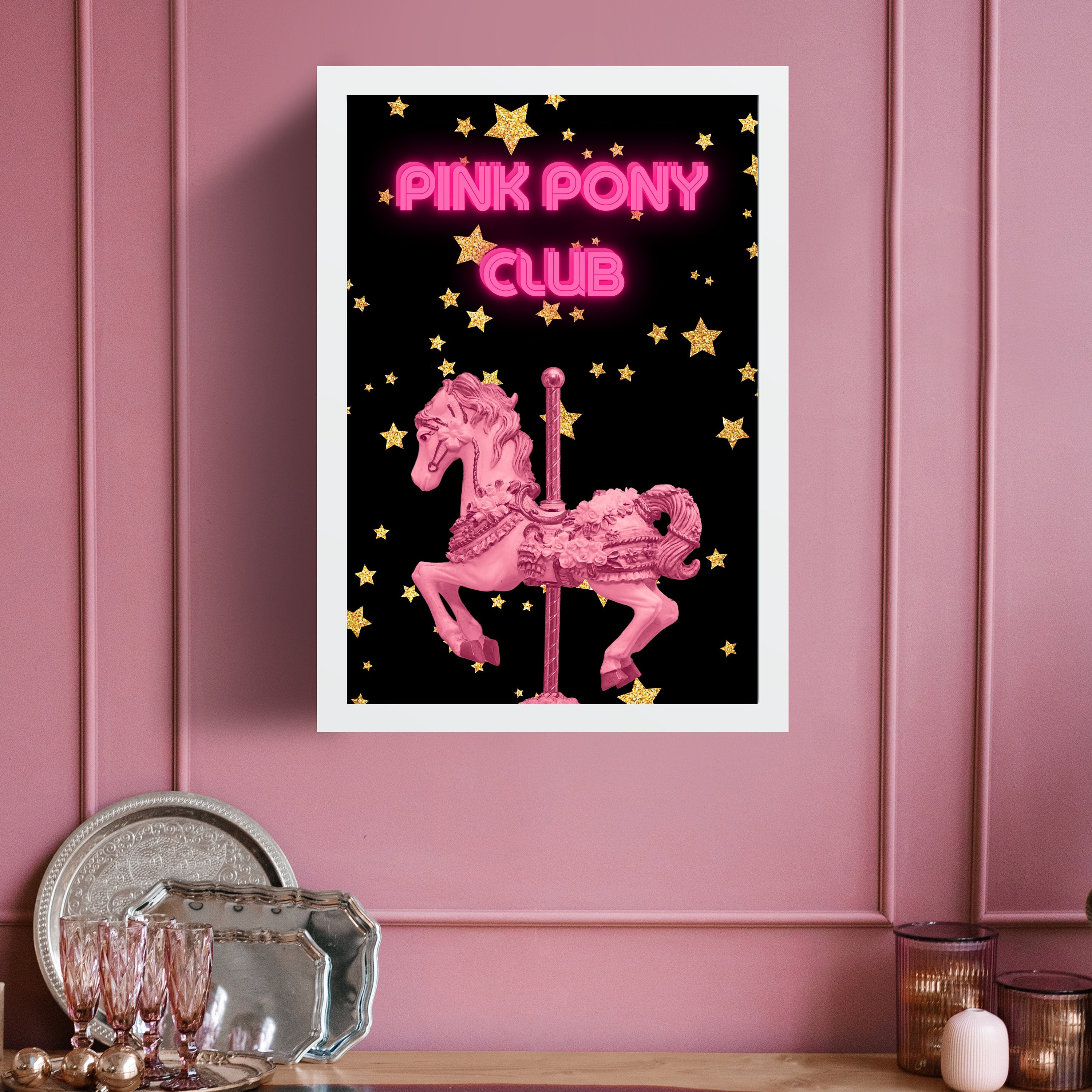 Pink Pony Club Poster, Chappell Roan Wall Art, Midwest Princess, Pink ...