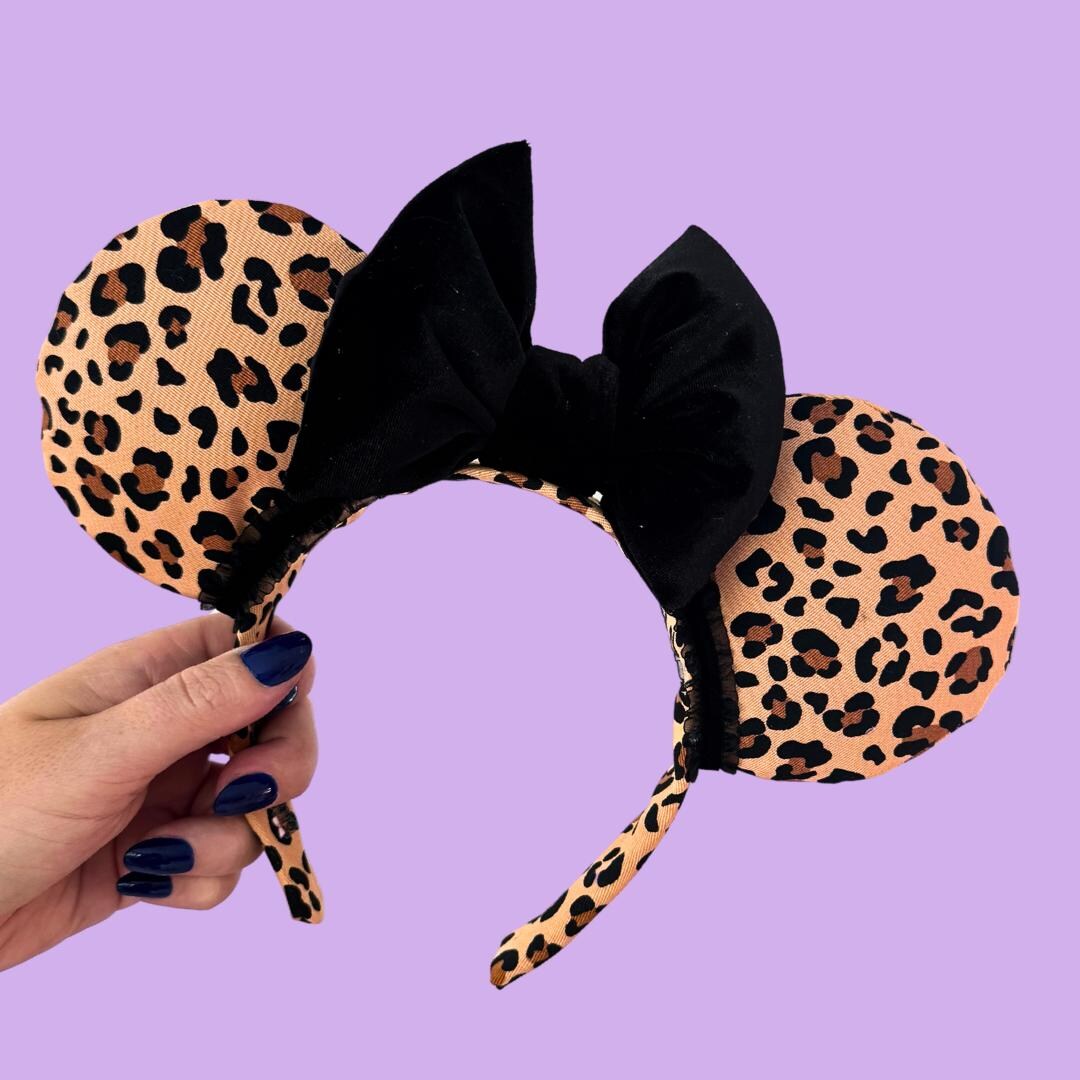Leopard Print Ears, No Bow Option, Ears for Adults and Kids, Animal ...