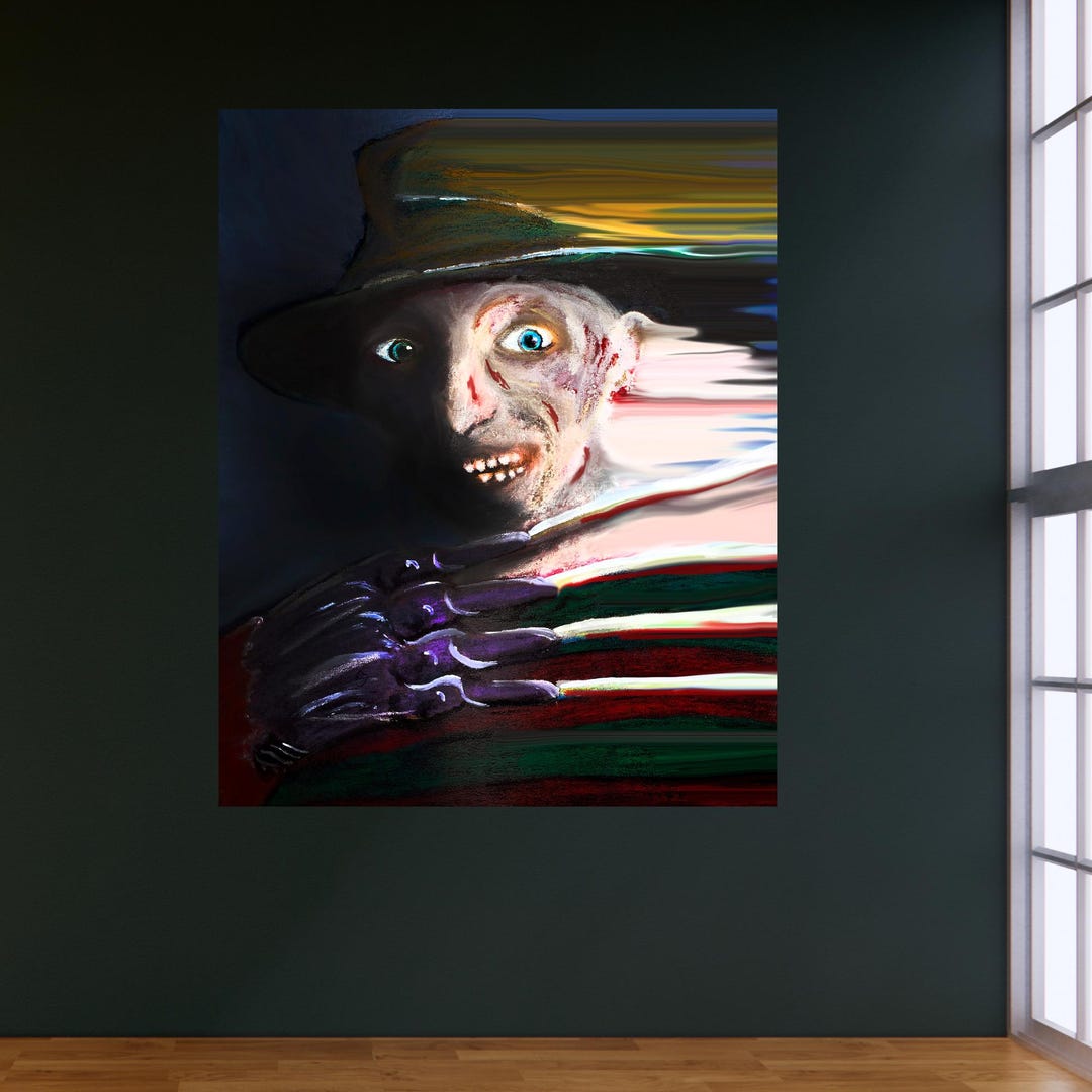 Freddy Krueger Art Print Nightmare on Elm St Fans Horror Movie Fan Art ...