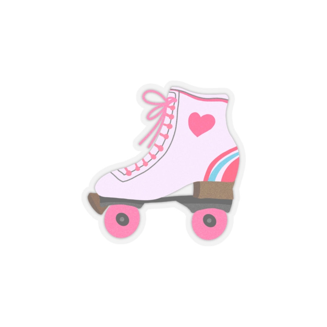 GROOVY RETRO Skate Roller Girl Kiss-cut Stickers - Etsy