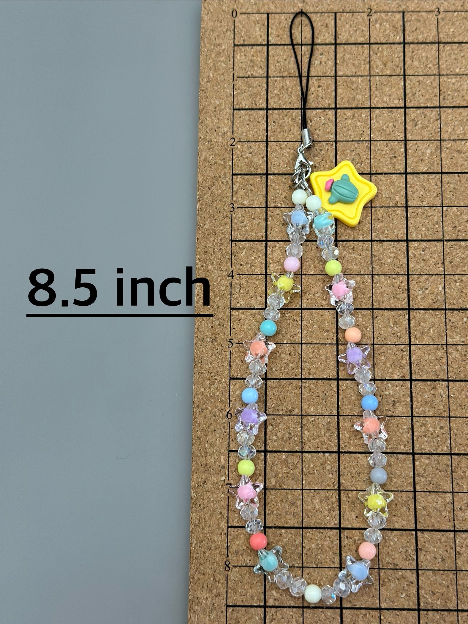 Cute and Colorful Beaded Heart, Flower & Star Phone Charm, Phone Strap ...